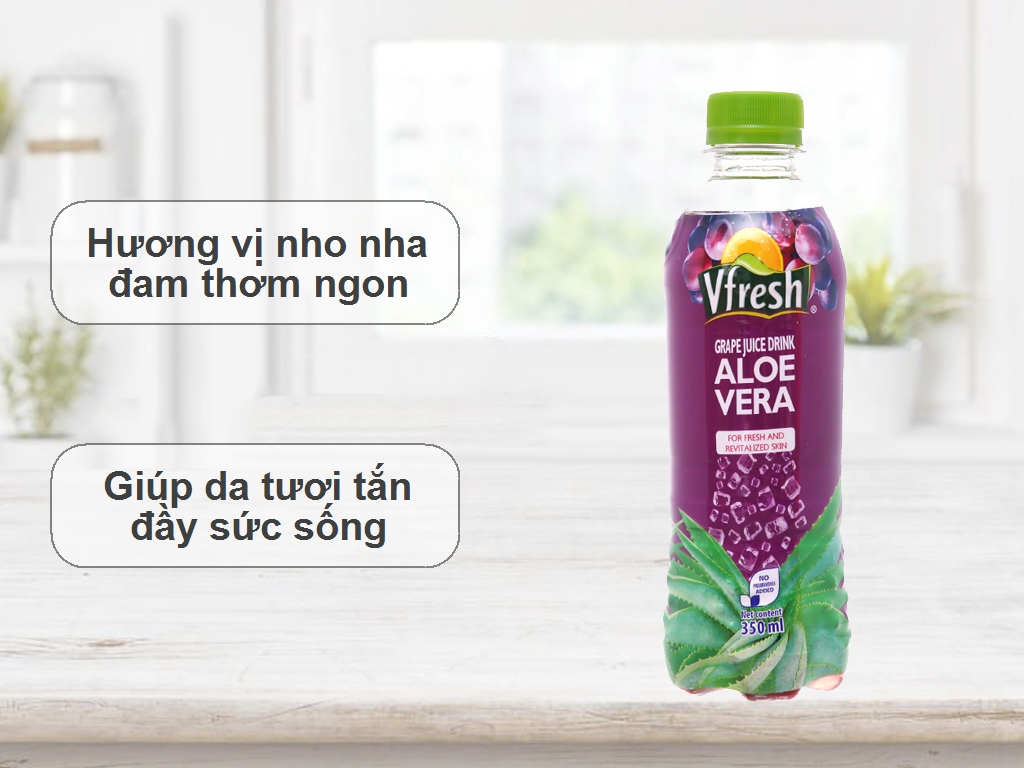 Nước nho & nha đam Vfresh 350ml giá tốt tại Bách hoá XANH