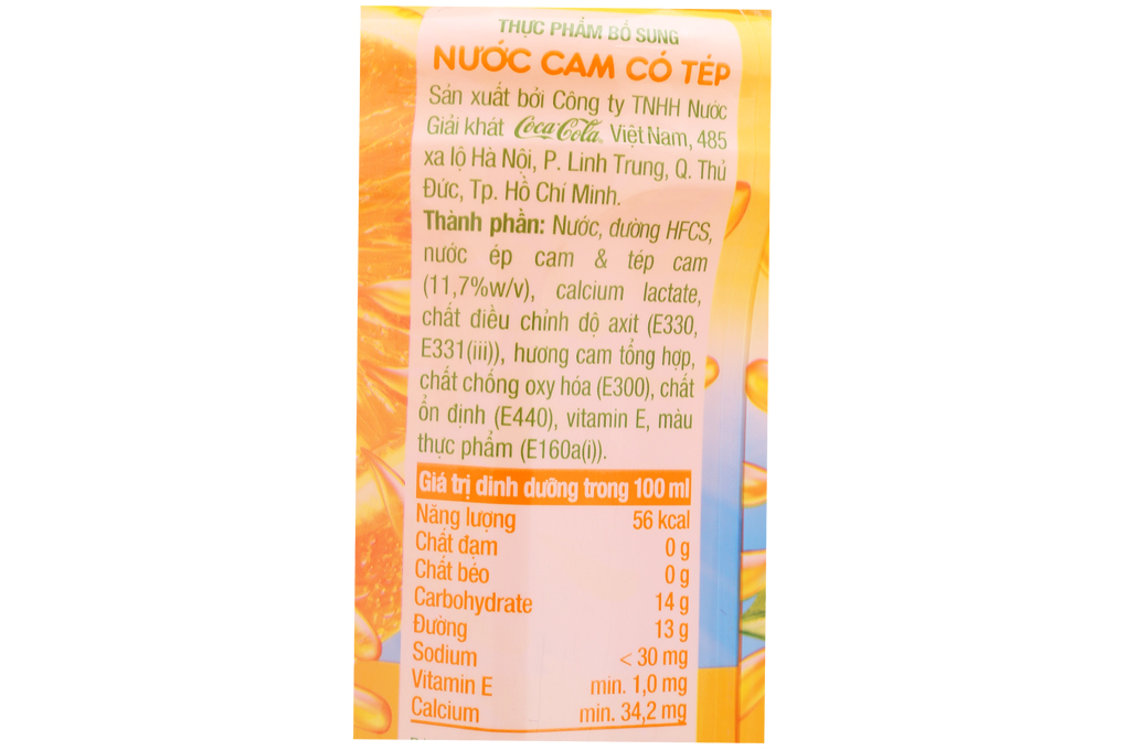Nước giải khát Teppy vị Cam chai 1 lít