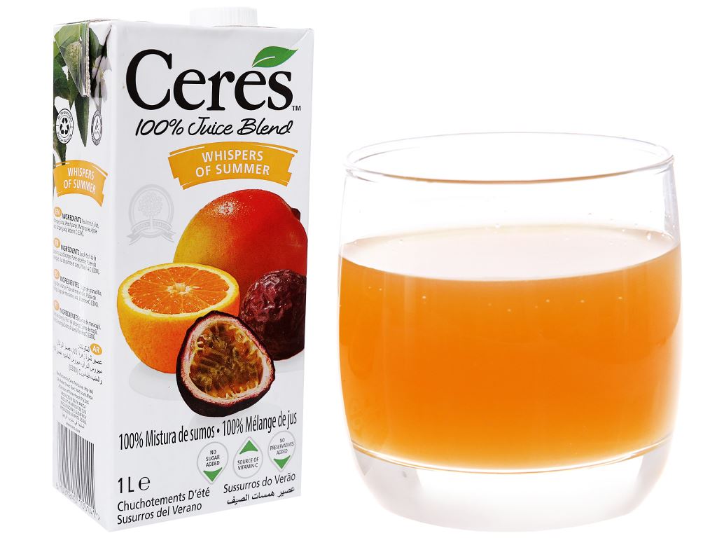 Nước ép chanh dây Ceres hộp 1 lít giá tốt tại Bách hoá XANH