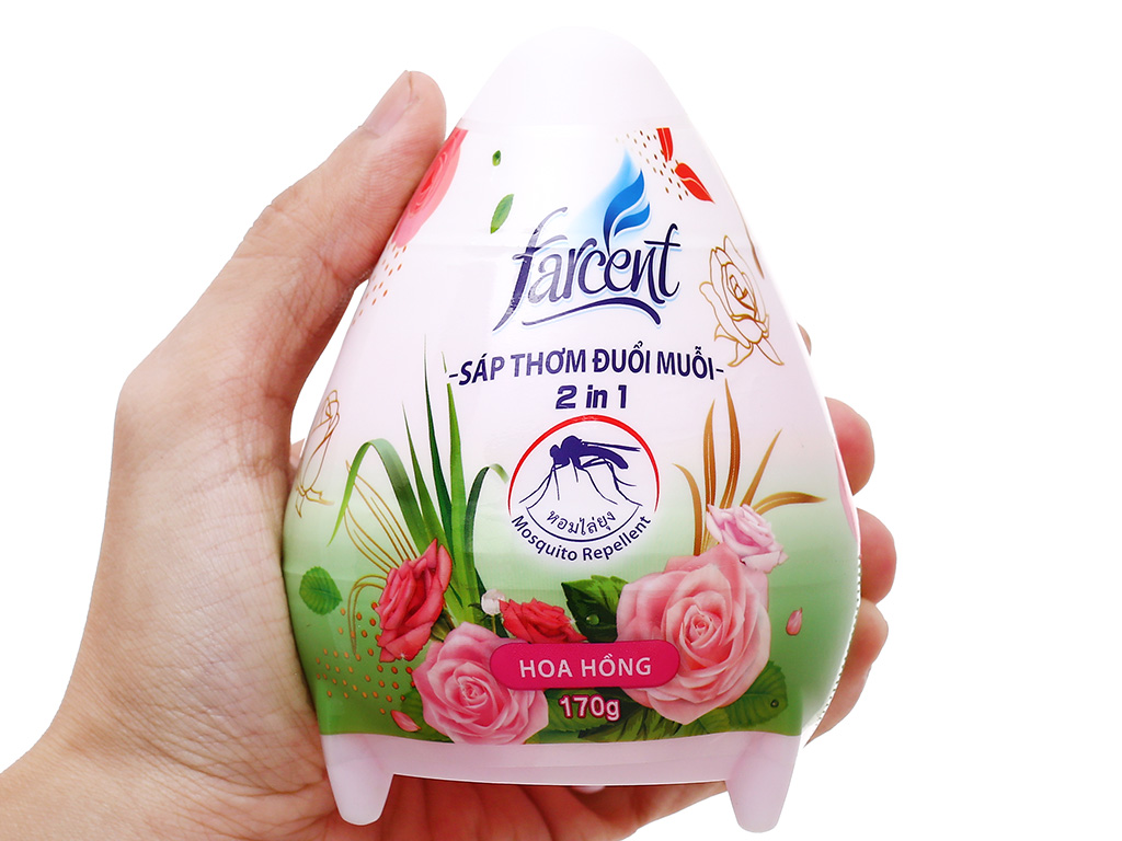 Sáp thơm trứng Farcent hương hoa hồng 170g tại Bách hoá XANH