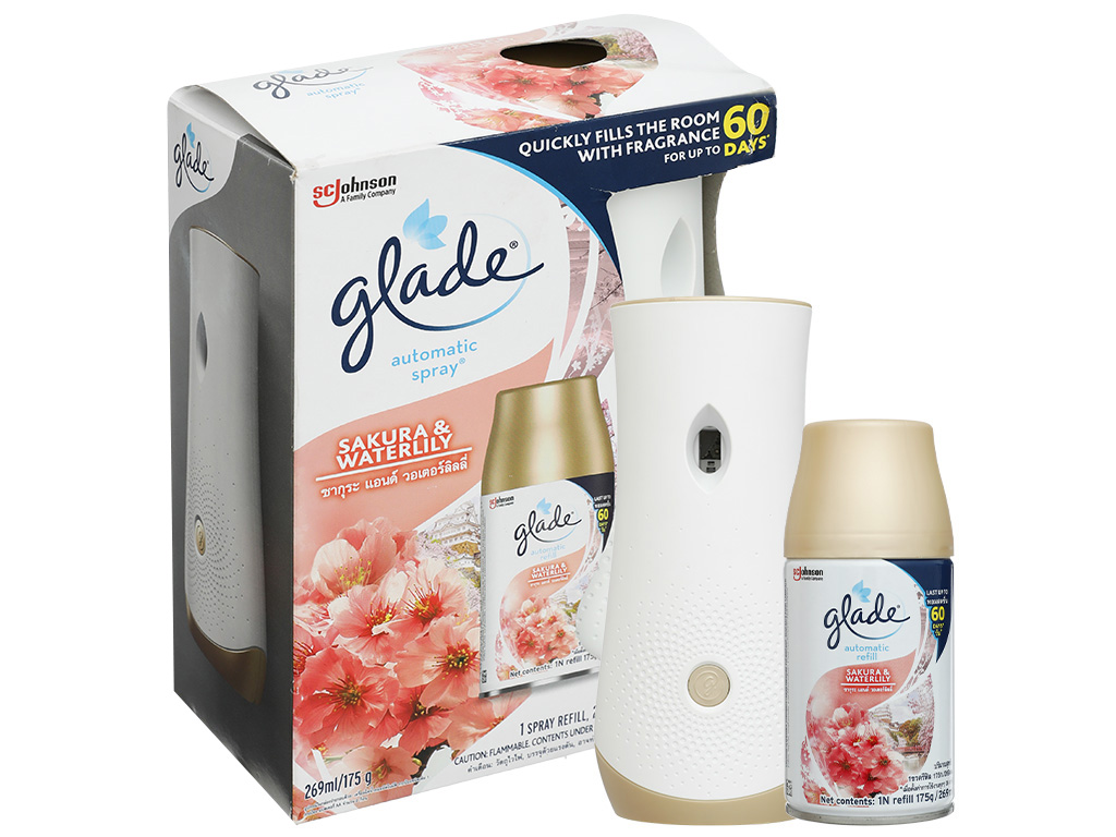 Xịt phòng hoa đào & lily Glade 400g tại Bách hoá XANH