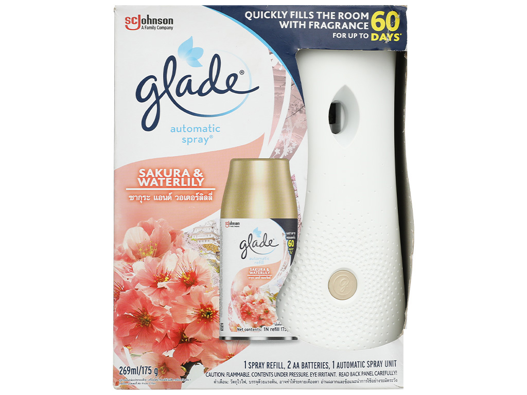 Xịt phòng hoa đào & lily Glade 400g tại Bách hoá XANH