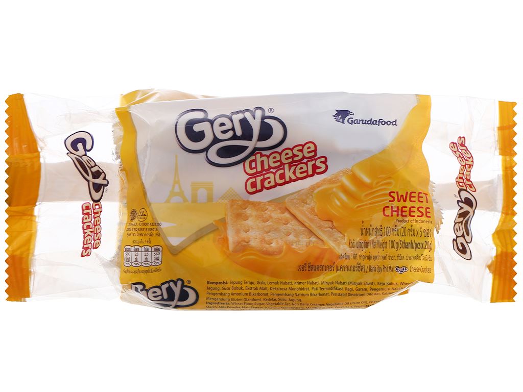 Bánh cracker phô mai Gery gói 100g giá tốt tại Bách hoá XANH