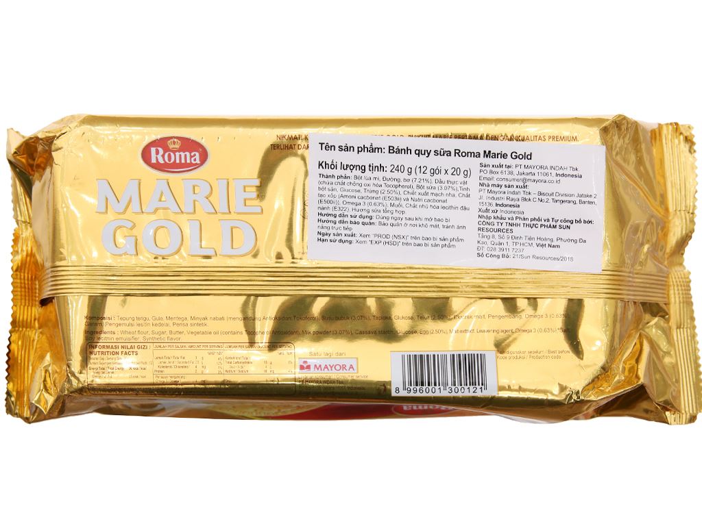 Bánh quy sữa Roma 12 gói x 20g giá tốt tại Bách hoá XANH