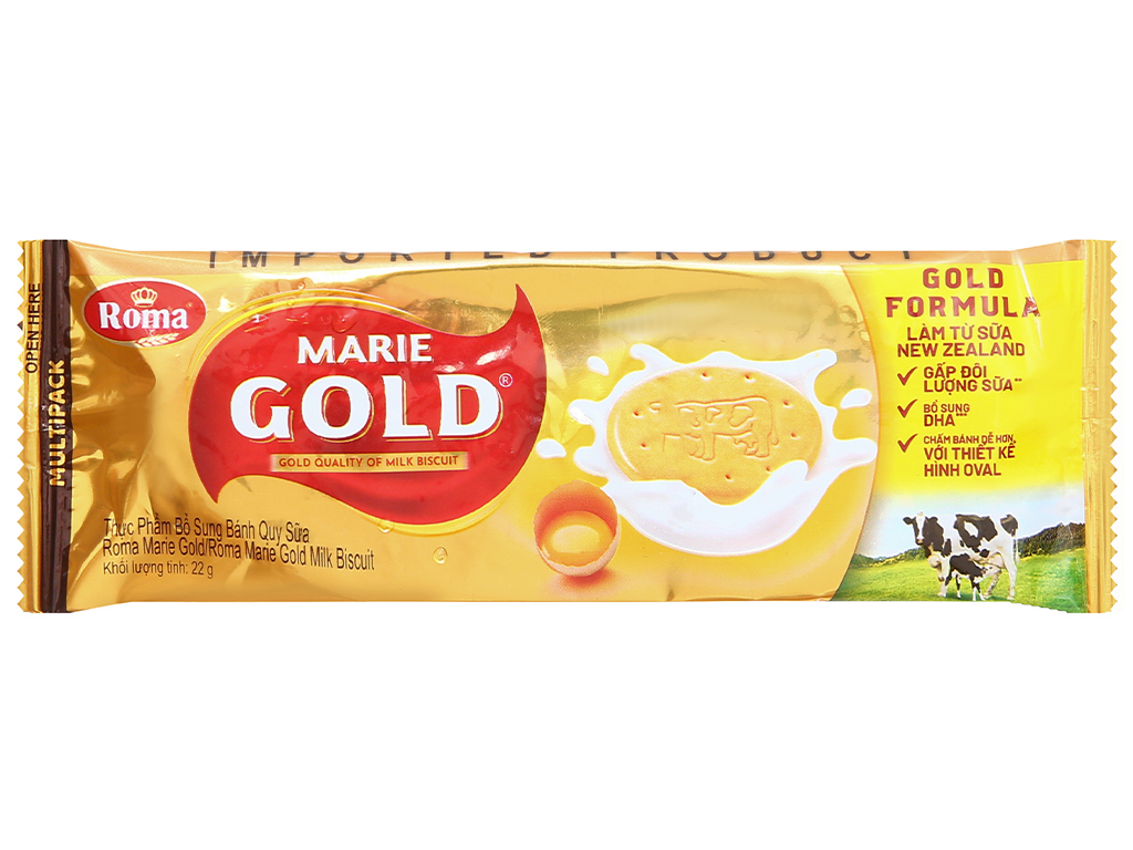 Bánh quy sữa Roma 10 gói x 22g giá tốt tại Bách hoá XANH