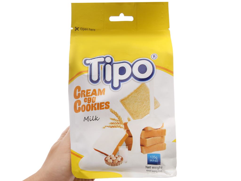 Bánh trứng 100% trứng Tipo 135g giá tốt tại Bách hoá XANH