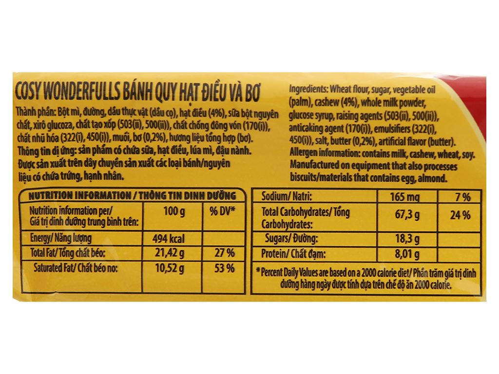 Bánh hạt điều và bơ Cosy gói 168g giá tốt tại Bách hoá XANH