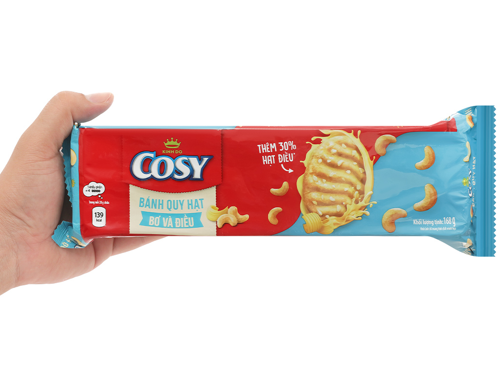 Bánh hạt điều và bơ Cosy gói 168g giá tốt tại Bách hoá XANH