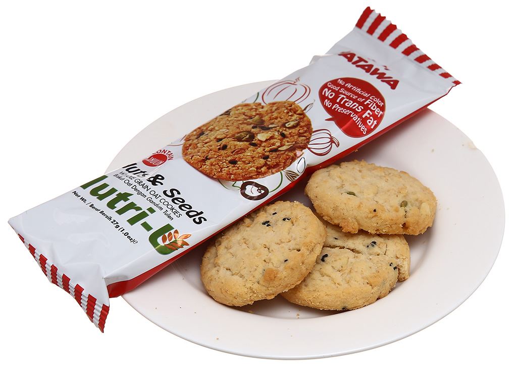Bánh quy nutri-u nuts & seeds Tatawa hộp 160g Bách hóa XANH