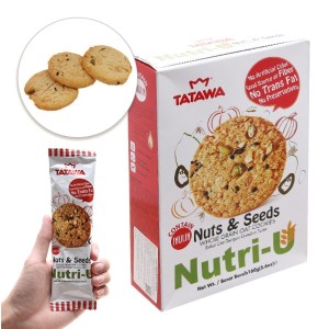 Bánh quy nutri-u nuts & seeds Tatawa hộp 160g Bách hóa XANH