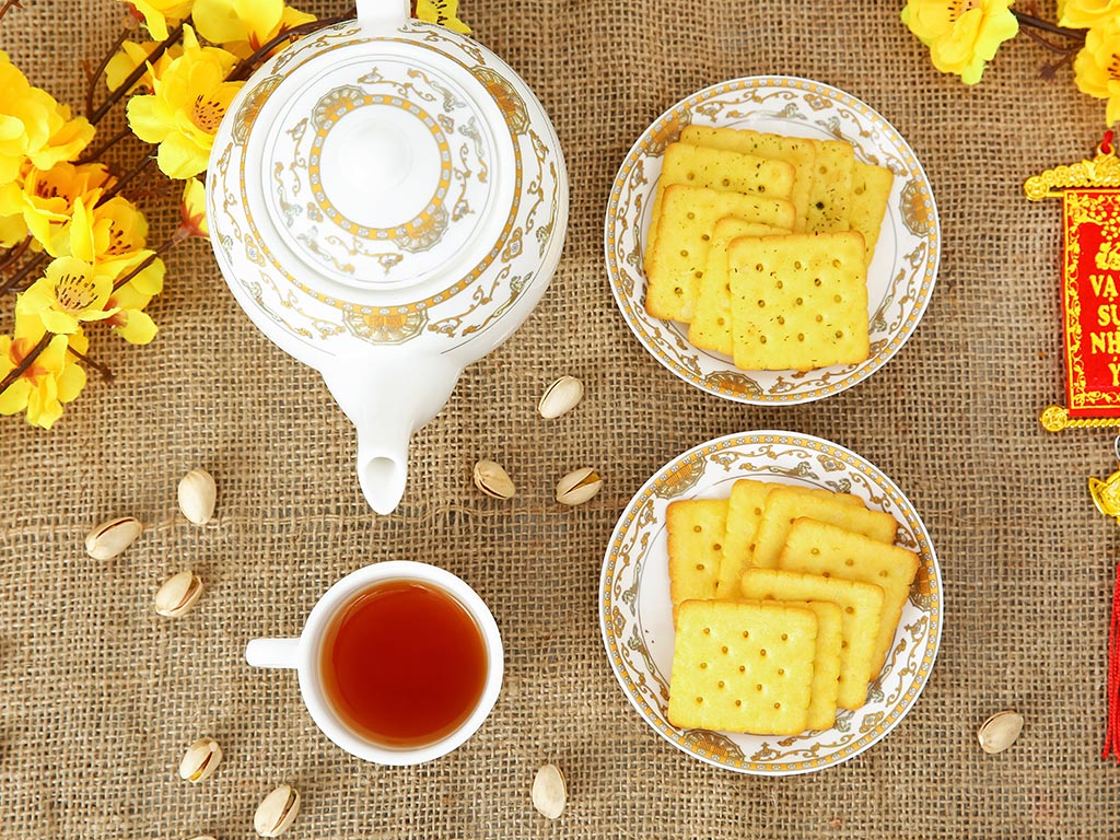 Bánh cracker vị lúa mì và rau AFC hộp 350g tại Bách hóa XANH