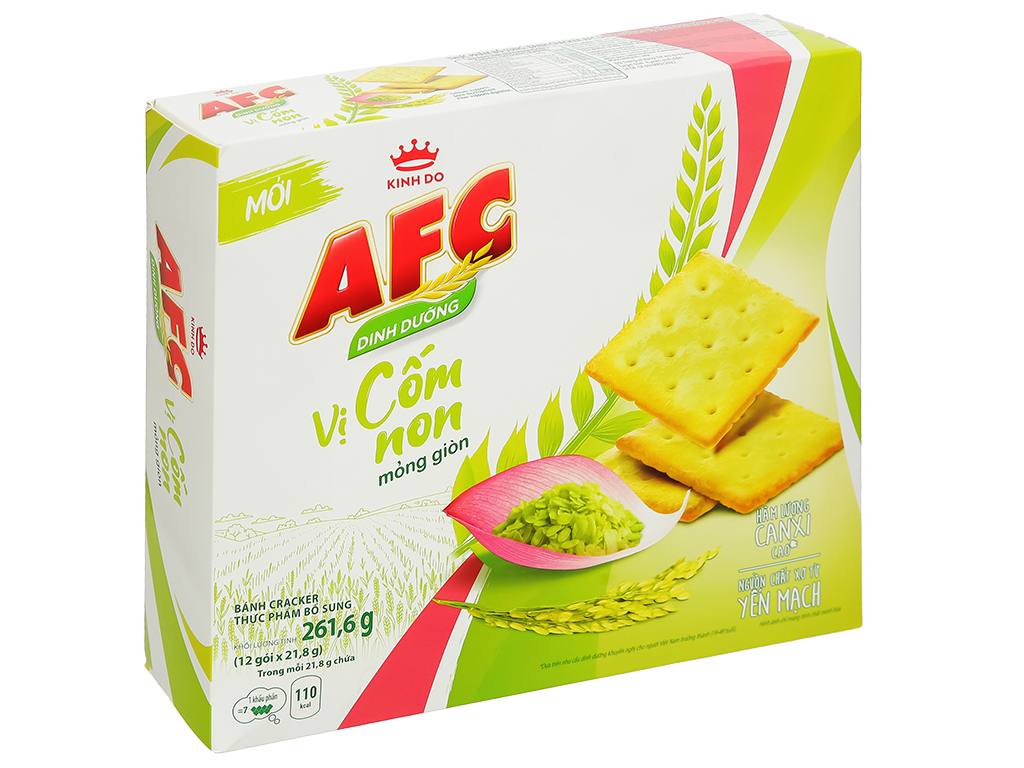 Bánh cracker vị cốm non AFC 261,6g tại Bách hóa XANH
