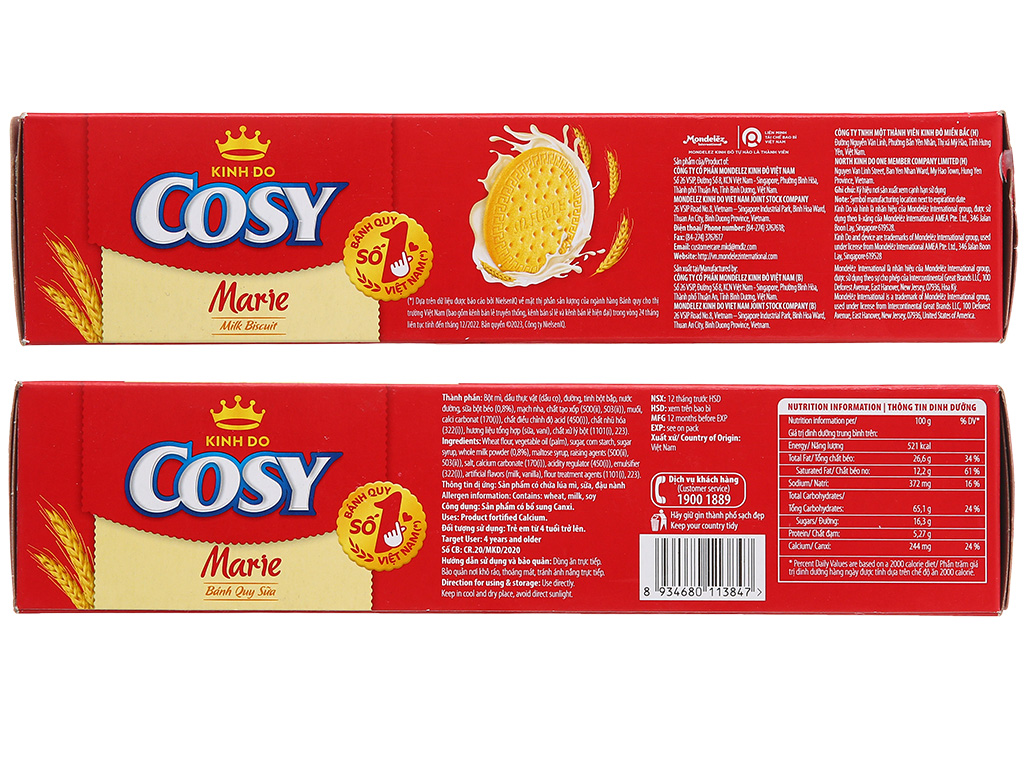 Bánh quy sữa Cosy Marie hộp 192g tại Bách hóa XANH