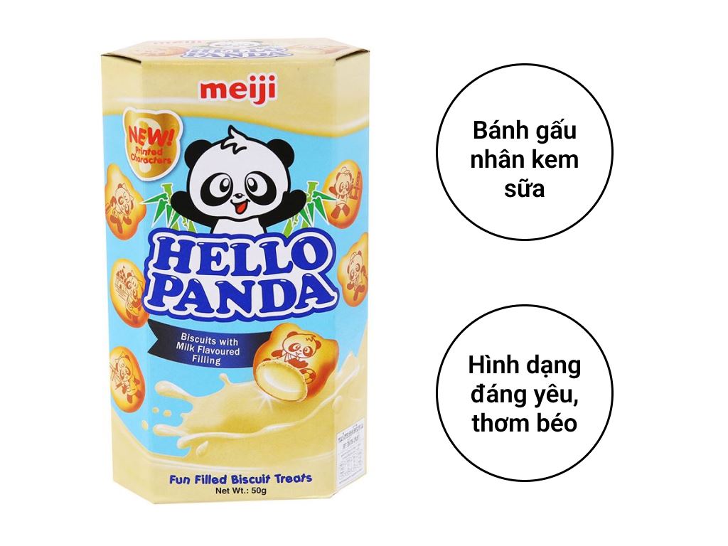 Bánh gấu nhân kem sữa Meiji 50g giá tốt tại Bách hoá XANH