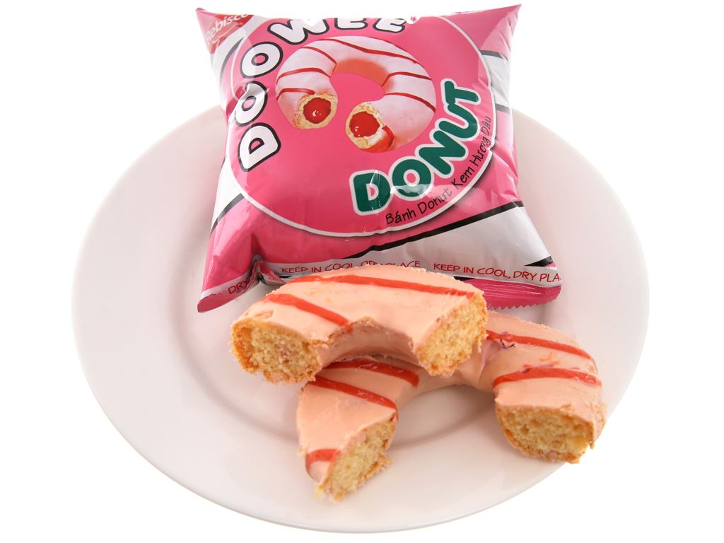 Bánh dâu Doowee Donut 5cái x 30g giá tốt tại Bách hoá XANH