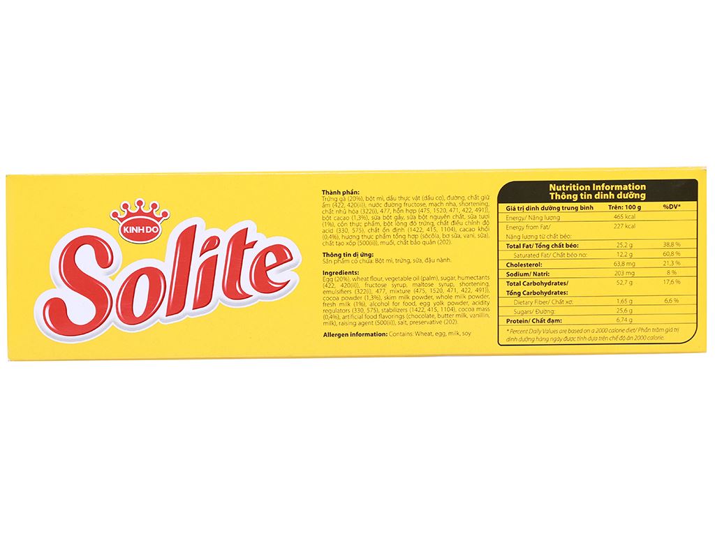 Bánh kem socola Solite 12 cáix23g giá tốt tại Bách hoá XANH