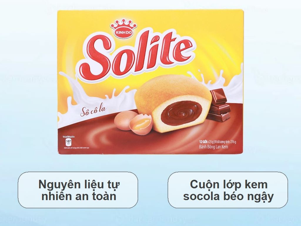 Bánh kem socola Solite 12 cáix23g giá tốt tại Bách hoá XANH
