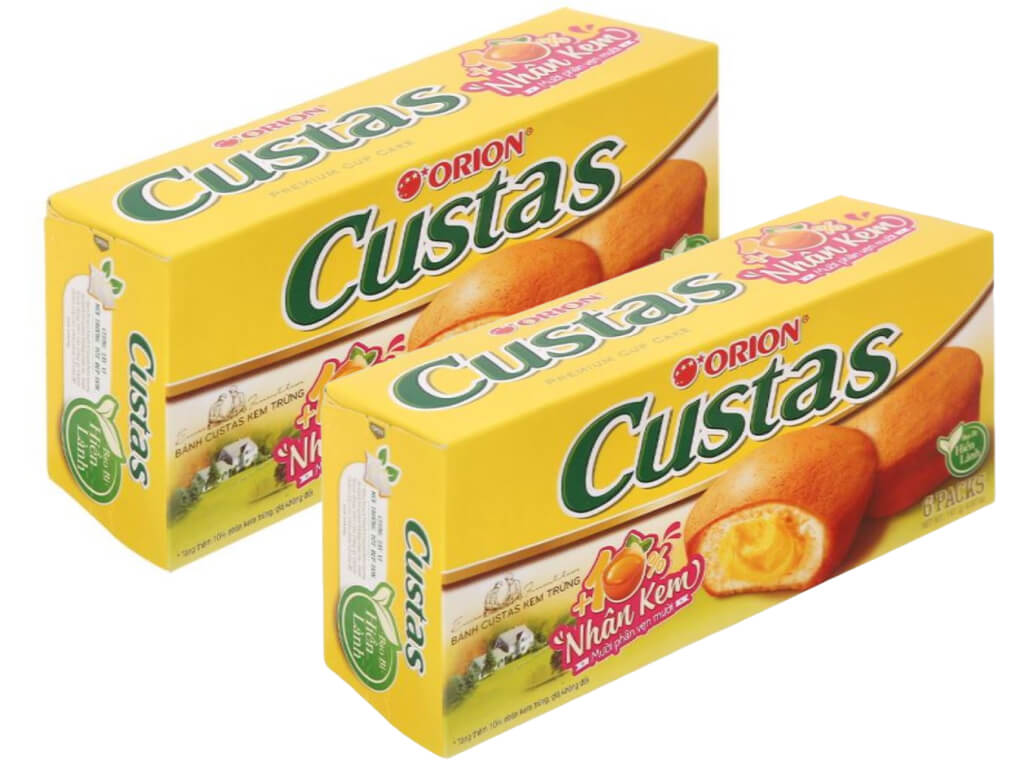 2 hộp bánh kem trứng Custas 6 cái tại Bách Hóa XANH