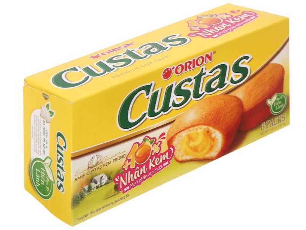 Bánh kem trứng Custa 6 cái x 23.5g giá tốt tại Bách hoá XANH