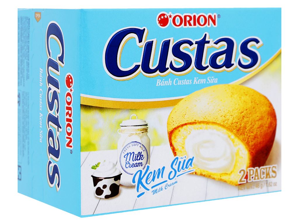 Bánh kem sữa Custas hộp 46gr giá tốt tại Bách hoá XANH