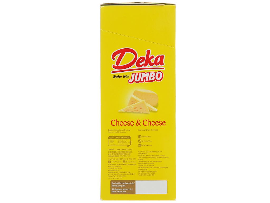 Bánh quế nhân phô mai Deka 320g giá tốt tại Bách hoá XANH