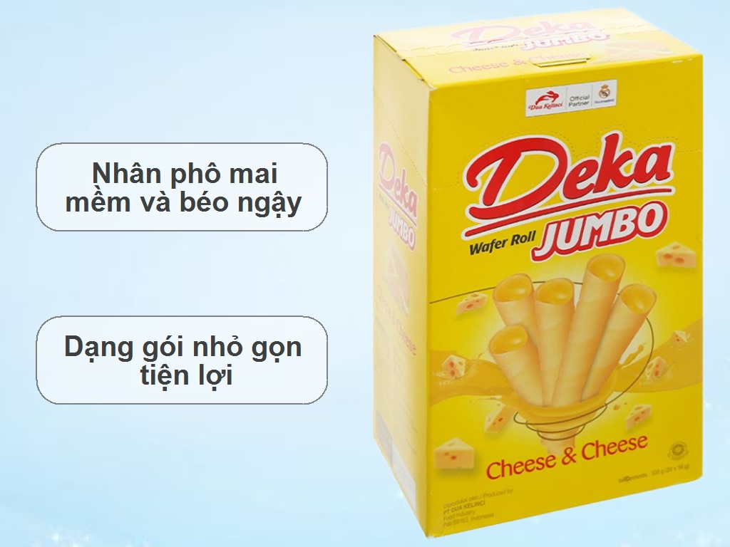 Bánh quế nhân phô mai Deka 320g giá tốt tại Bách hoá XANH