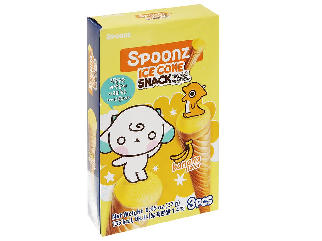 Bánh xốp chuối Spoonz 3 cáix9g giá tốt tại Bách hoá XANH