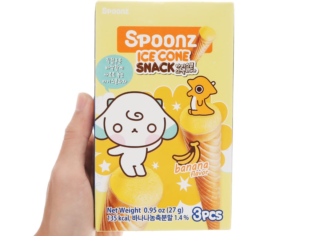 Bánh xốp chuối Spoonz 3 cáix9g giá tốt tại Bách hoá XANH