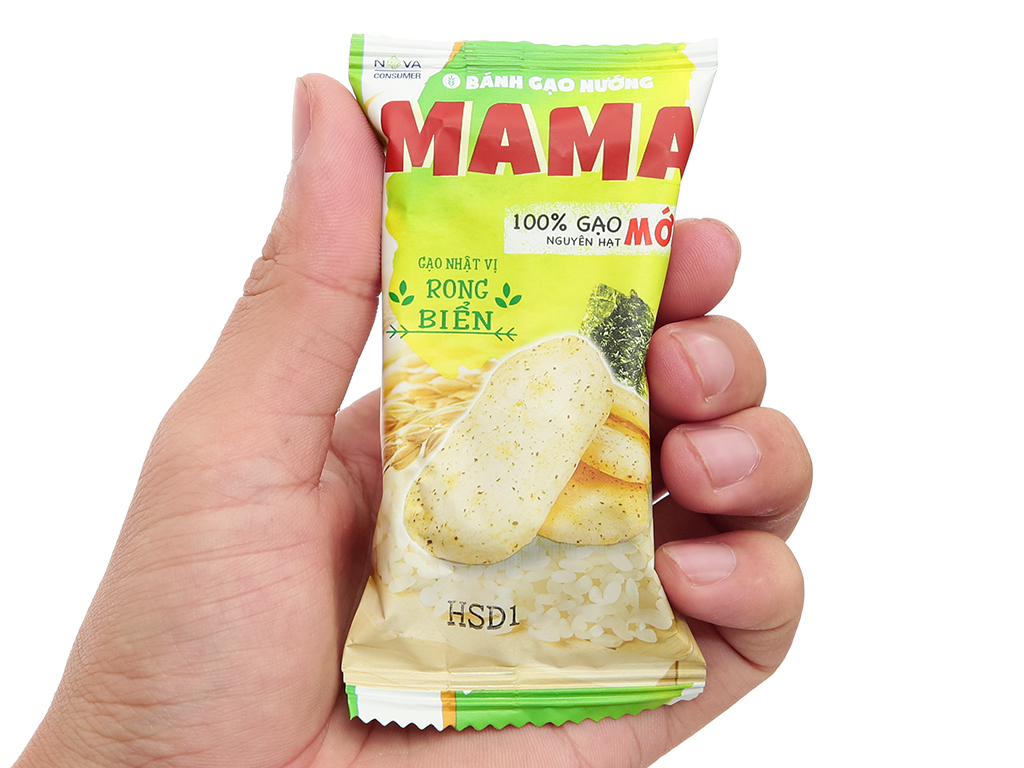 Bánh gạo nướng vị rong biển MAMA gói 106g tại Bách hóa XANH