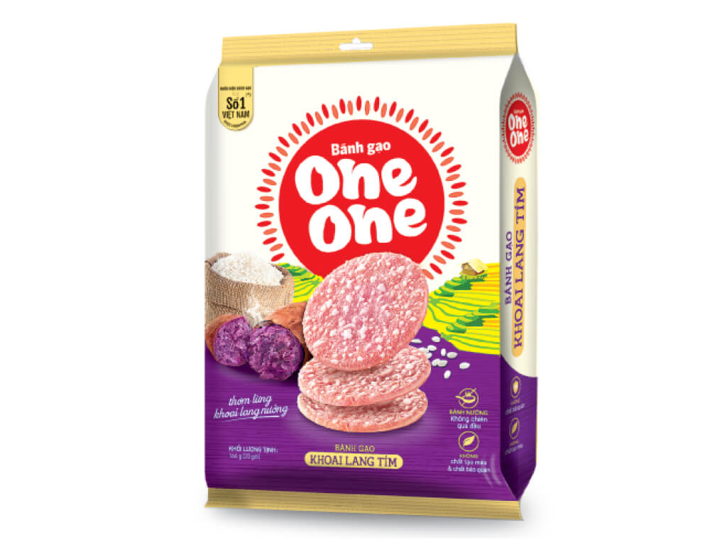 Bánh gạo khoai lang tím One One gói 166g tại Bách hóa XANH