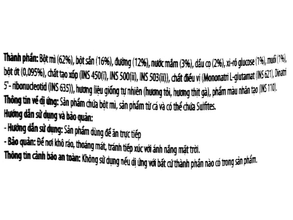 Bánh que Mix hương vị ớt cay 60g giá tốt tại Bách hoá XANH