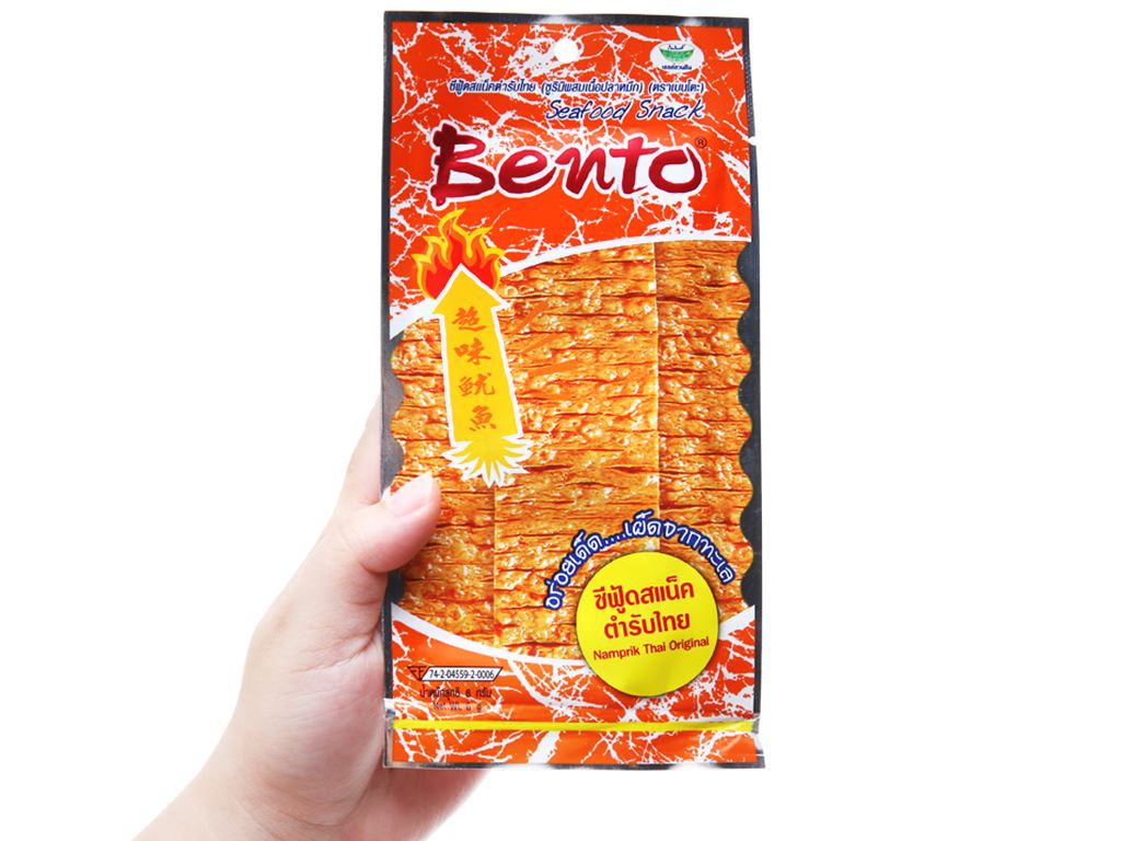 Snack mực cay kiểu Thái Bento 6g giá tốt tại Bách hoá XANH