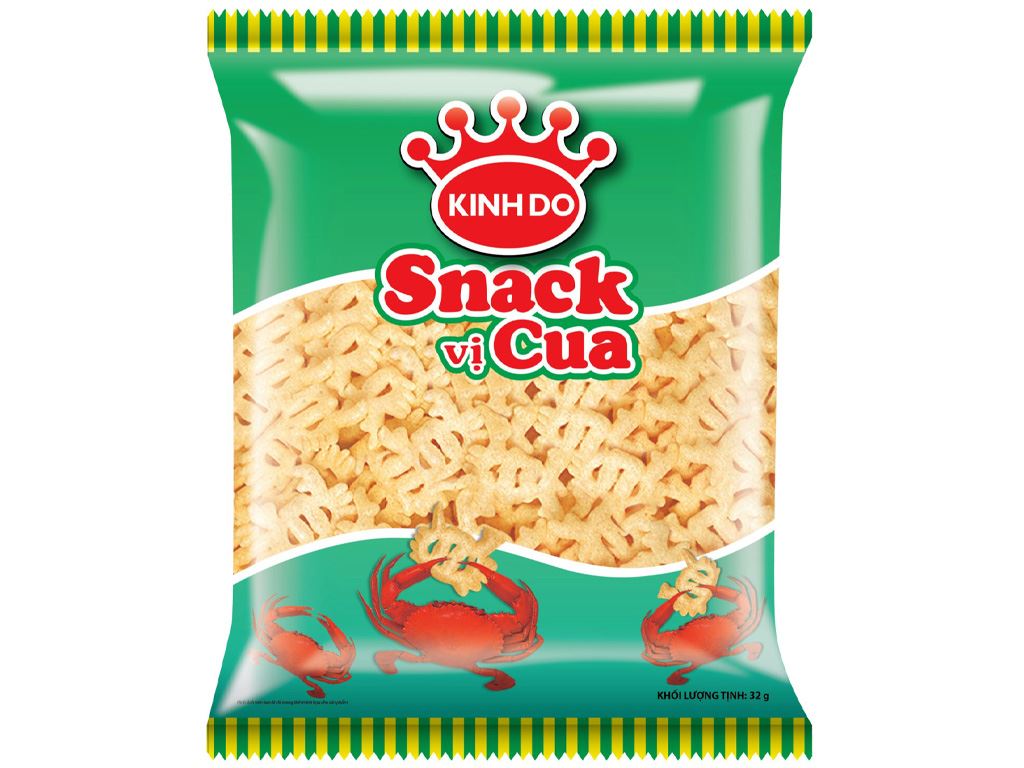 Snack vị cua hiệu Kinh Đô gói 32g giá tốt tại Bách hoá XANH