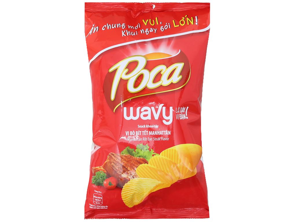 Snack khoai tây Poca vị bò gói 95g giá tốt tại Bách hoá XANH