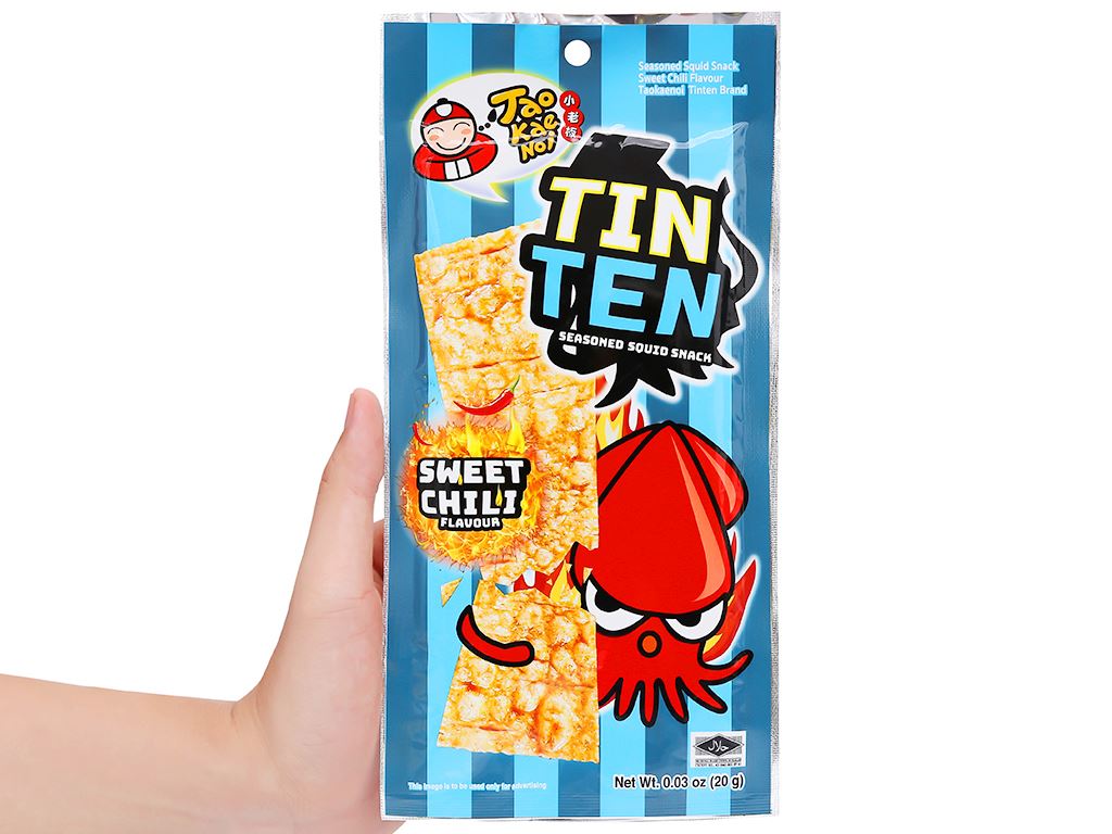 Snack mực Tinten hương ớt ngọt 20g giá tốt tại Bách hoá XANH