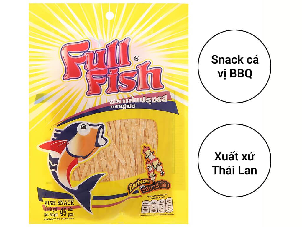 Snack Cá Full Fish vị BBQ gói 45g giá tốt tại Bách hoá XANH