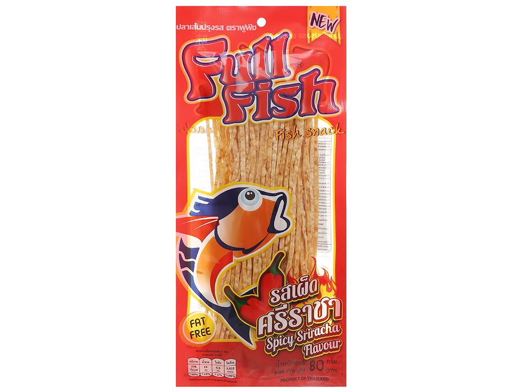 Snack Full Fish vị cay Siracha 80g giá tốt tại Bách hoá XANH