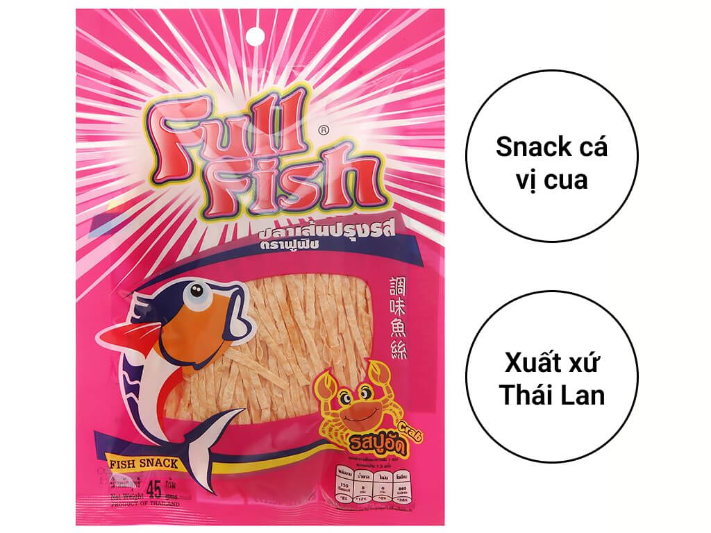 Snack Cá Full Fish vị cua gói 45g giá tốt tại Bách hoá XANH
