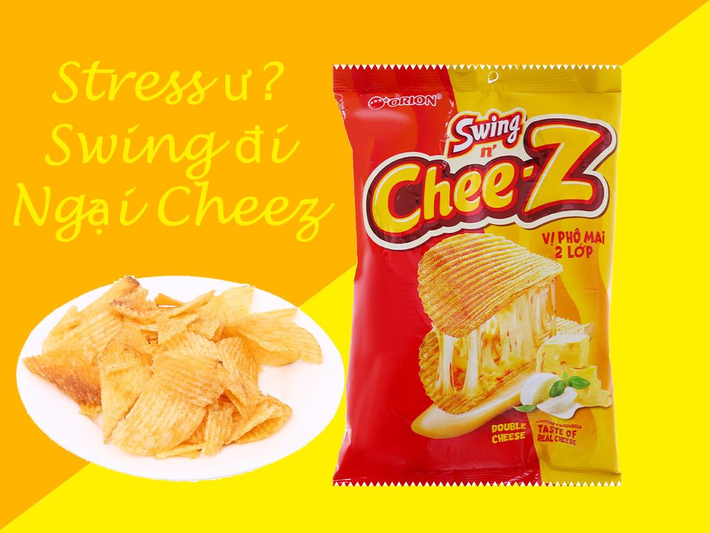 Snack phô mai 2 lớp Swing gói 56g Bách hóa XANH