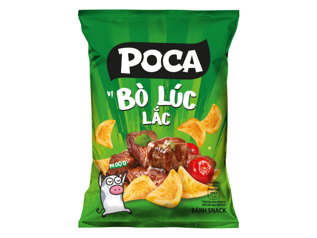 Snack vị bò lúc lắc Poca gói 70g tại Bách Hóa XANH