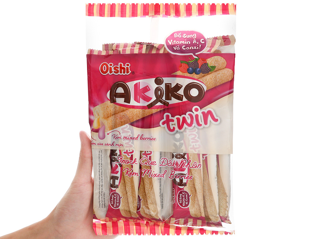 Snack kem Mixed Berries Akiko 140g tại Bách hóa XANH
