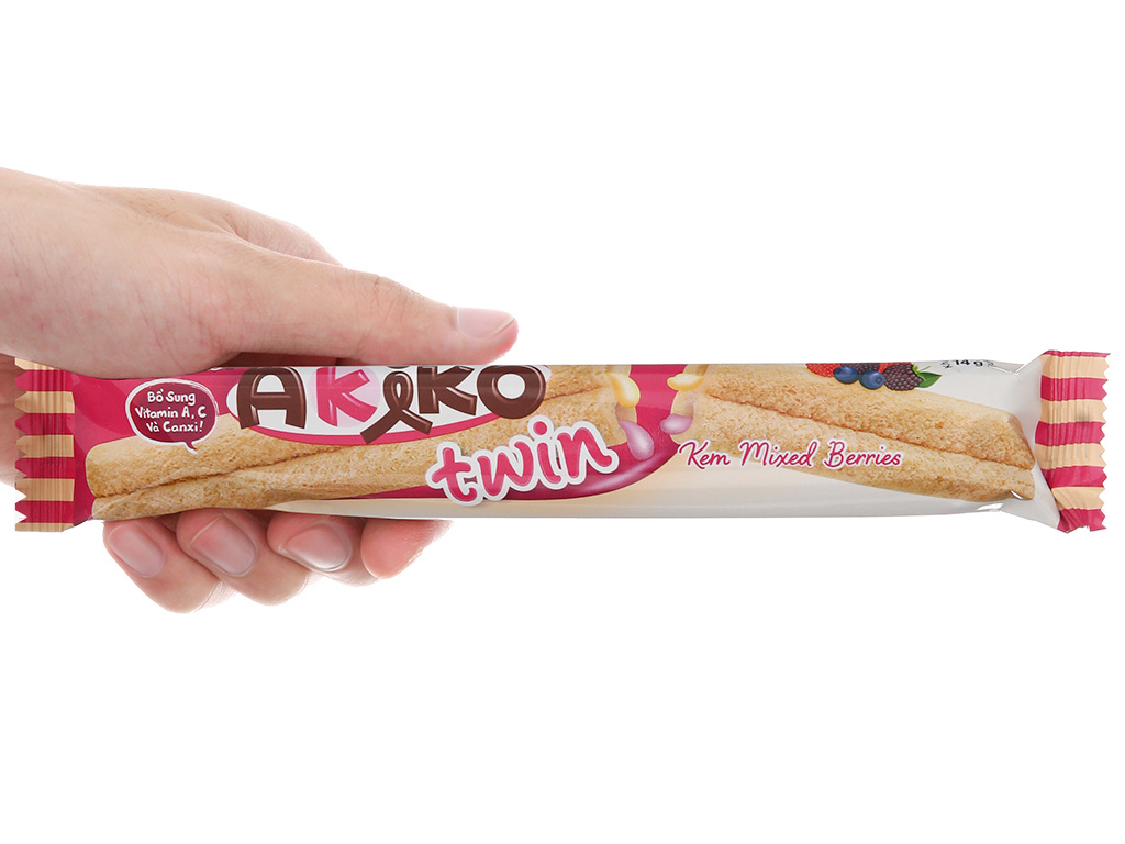 Snack kem Mixed Berries Akiko 140g tại Bách hóa XANH