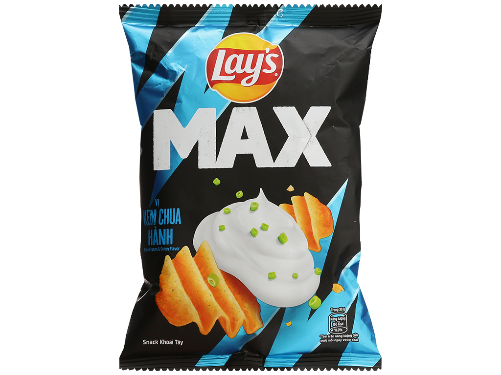 Snack vị kem chua hành Lay's Max gói 42g tại Bách hóa XANH