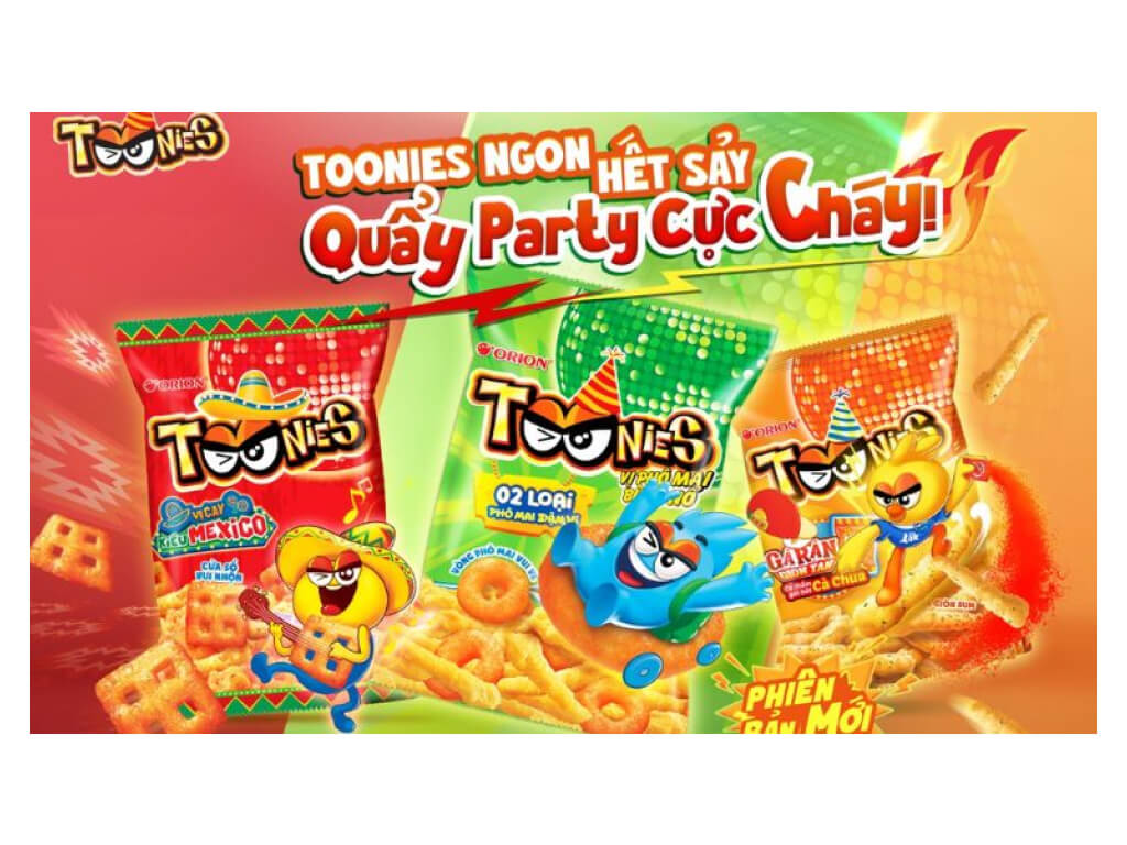 Snack vị cay kiểu Mexico Toonies gói 60g tại Bách hóa XANH