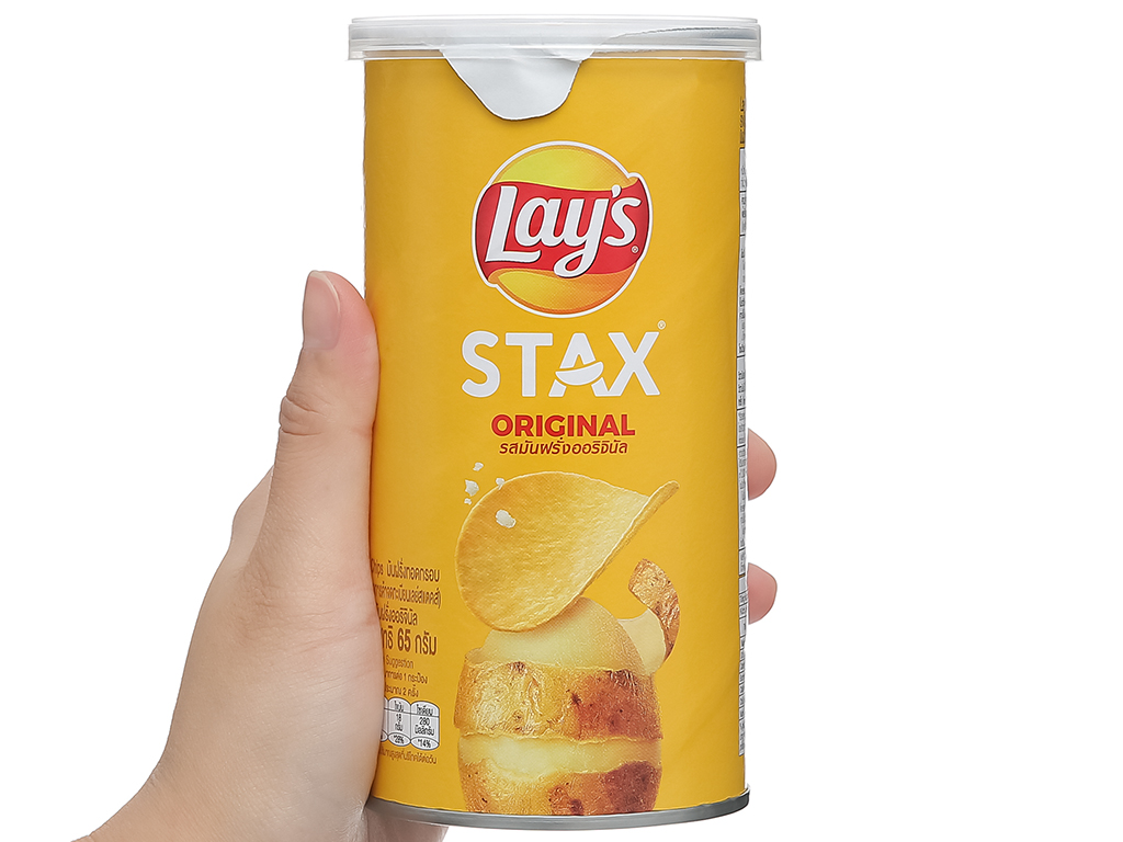 Snack khoai tây vị tự nhiên Lay's lon 65g tại Bách hóa XANH