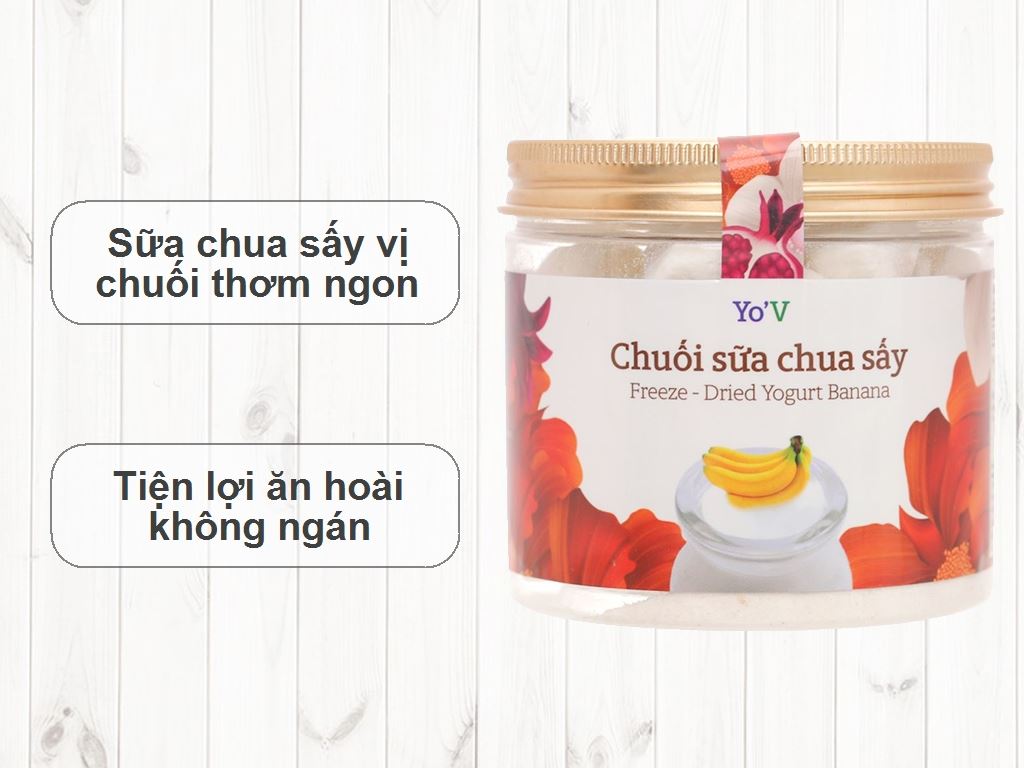 Sữa chua sấy vị chuối Yo'V hũ 60g giá tốt tại Bách hoá XANH