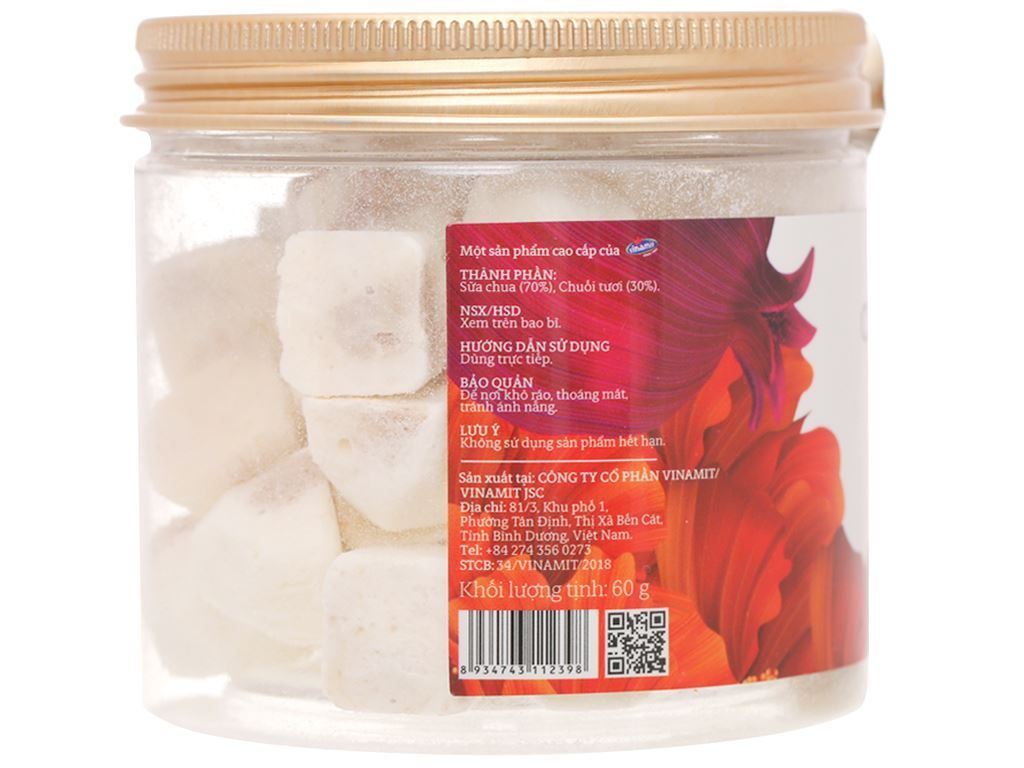Sữa chua sấy vị chuối Yo'V hũ 60g giá tốt tại Bách hoá XANH