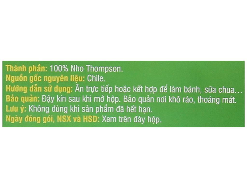 Nho Thompson Chile Your Superfood hộp 250g ở Bách hóa XANH