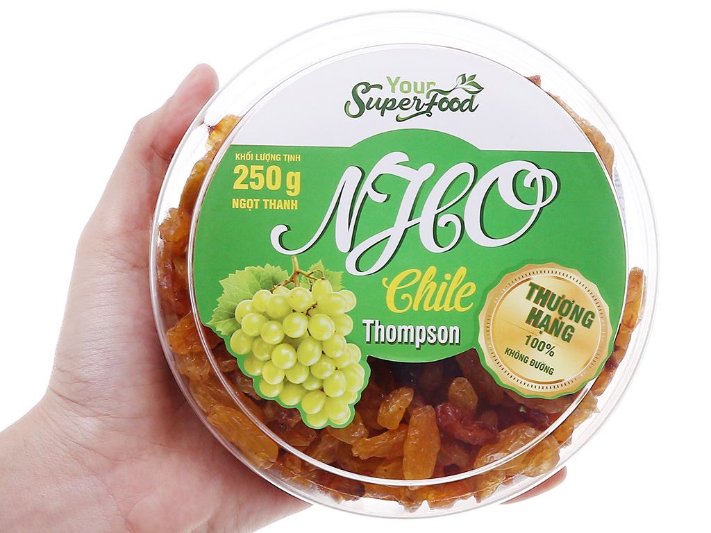 Nho Thompson Chile Your Superfood hộp 250g ở Bách hóa XANH