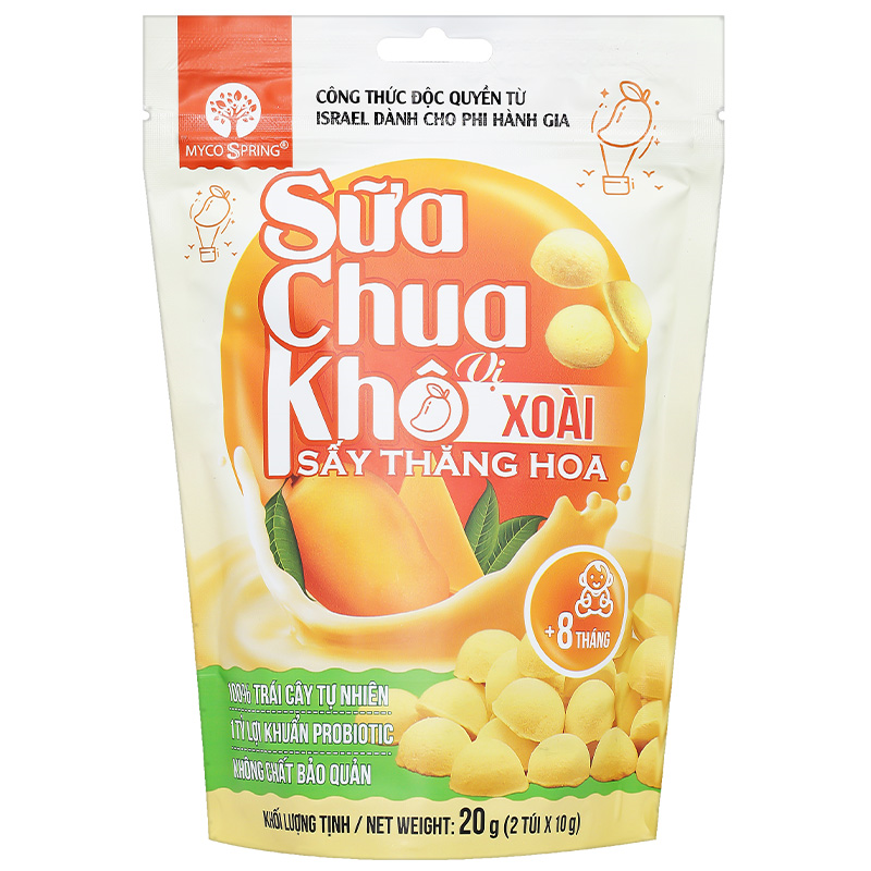 Sữa Chua Sấy Myco Spring Vị Xoài 20g